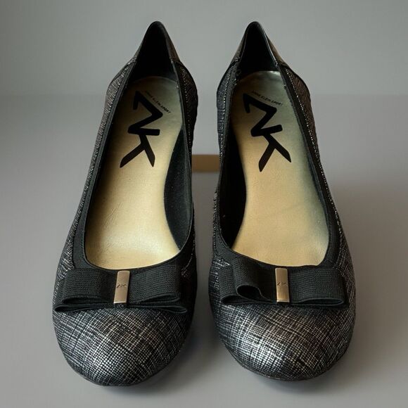 Anne Klein | Shoes | Anne Klein Sport Womens Black Silver Slip On ...